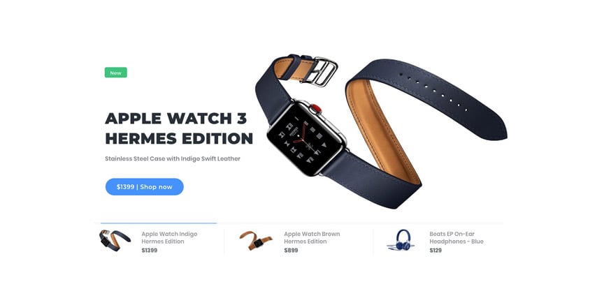 Product Showcase – Light | LayerSlider Premium Slider Template